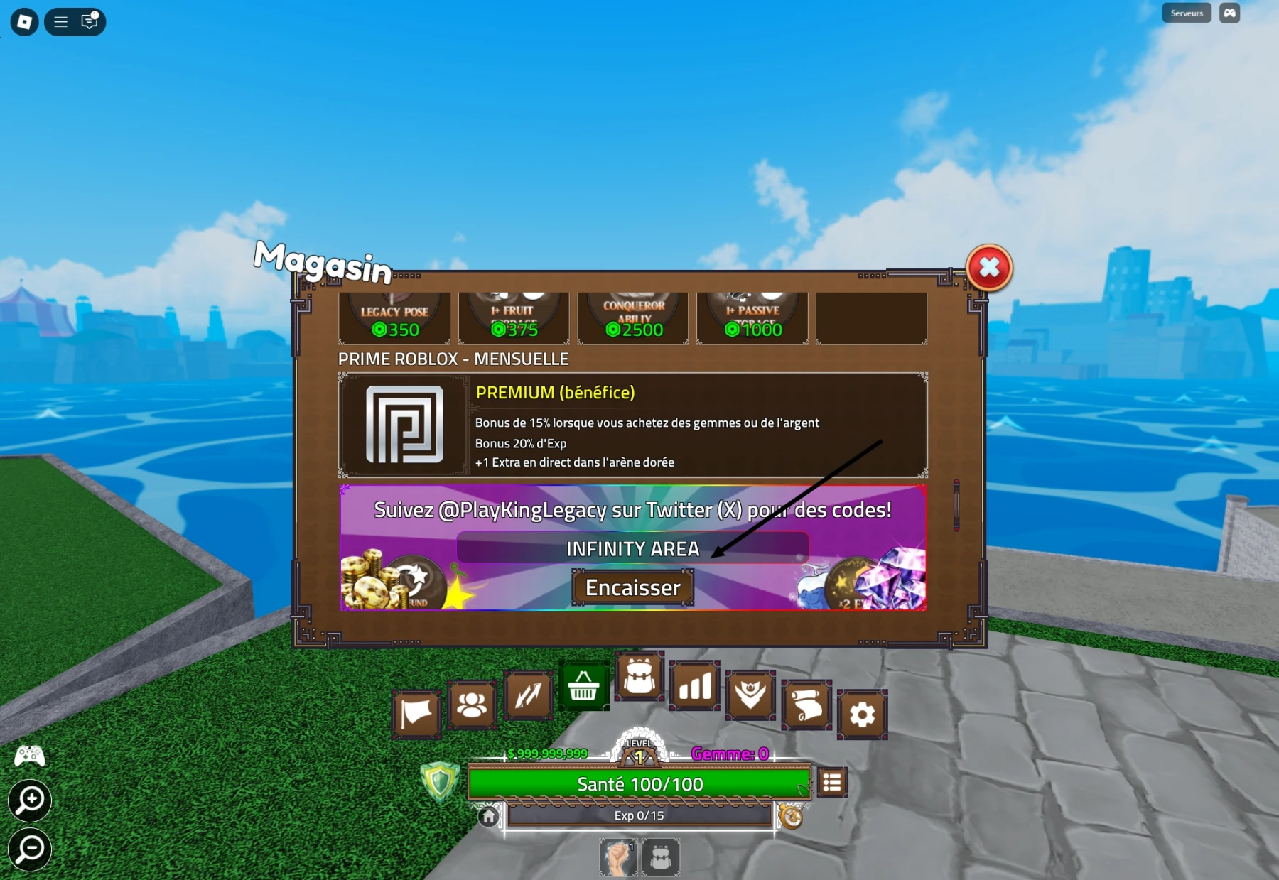 Codes King Legacy Roblox : Gemmes, Beli et Plus (Mars 2025)